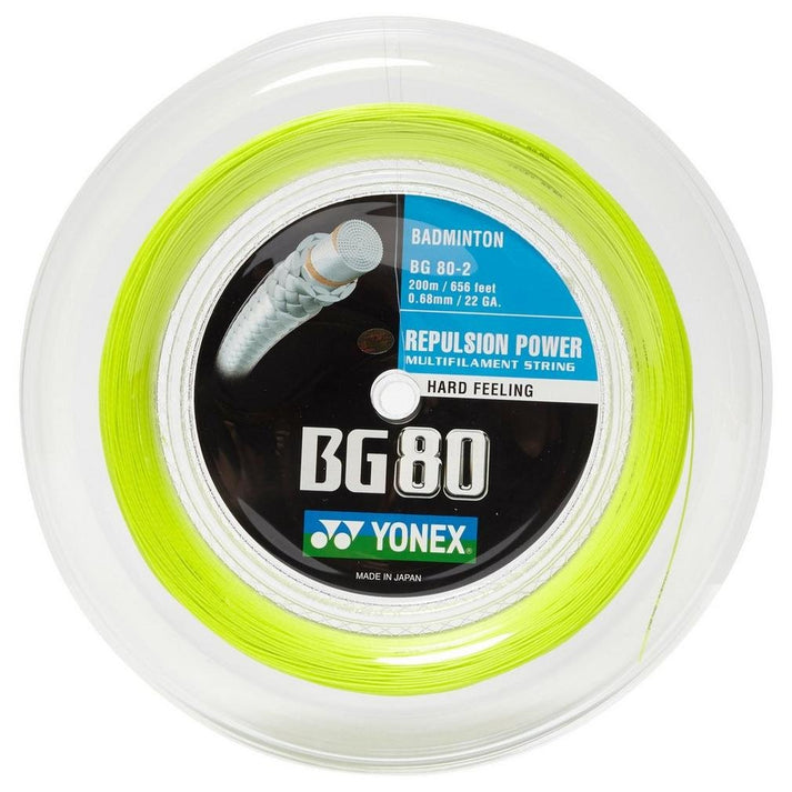 Yonex BG80 Badminton String 200m Reel – GSM Sports